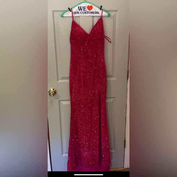 Hebeos | Dresses | Hebeos Dark Pink Prom Dress | Poshmark